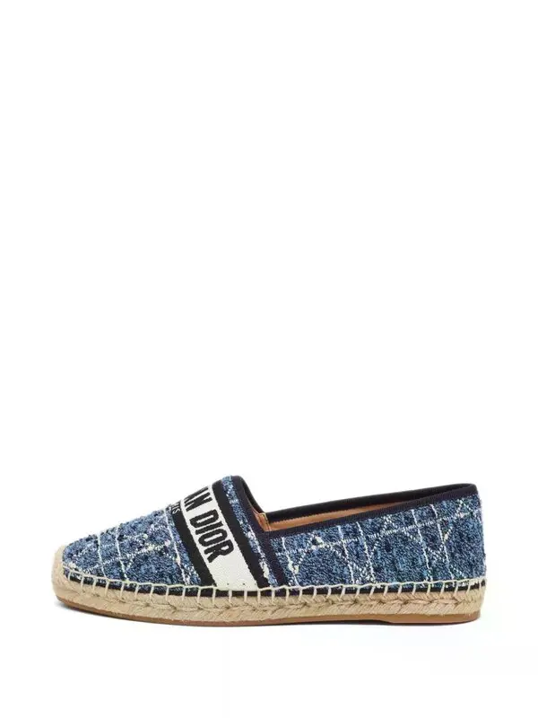 Dior Granville Espadrille Flats - Blue
