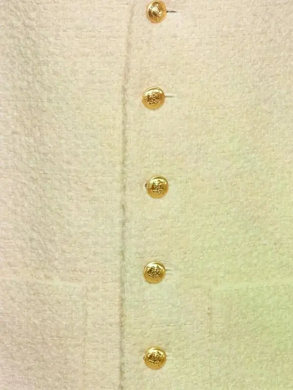 Celine Textured Tweed Button-front Jacket