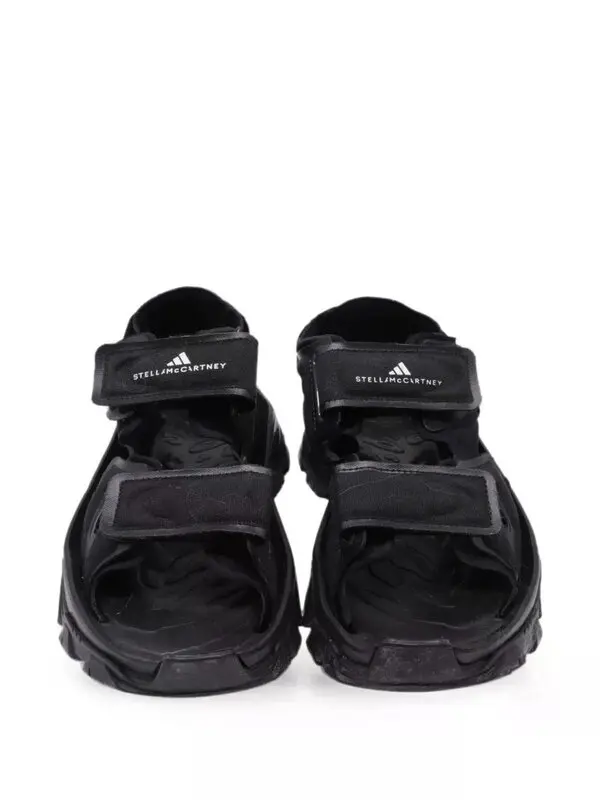 Stella McCartney X Adidas Hika Touch-strap Sandals - Black