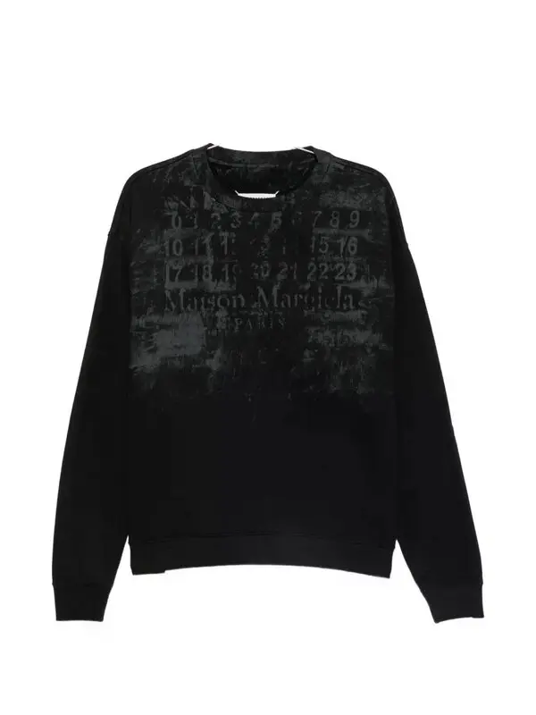 MAISON MARGIELA Logo-print Crew-neck Sweatshirt