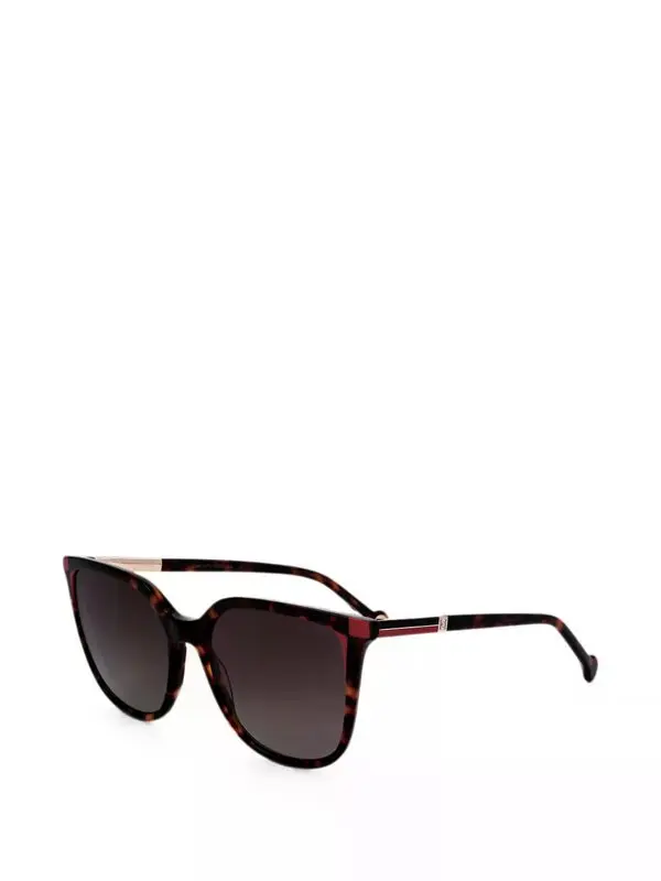 Carolina Herrera Tortoiseshell-effect Square-frame Sunglasses