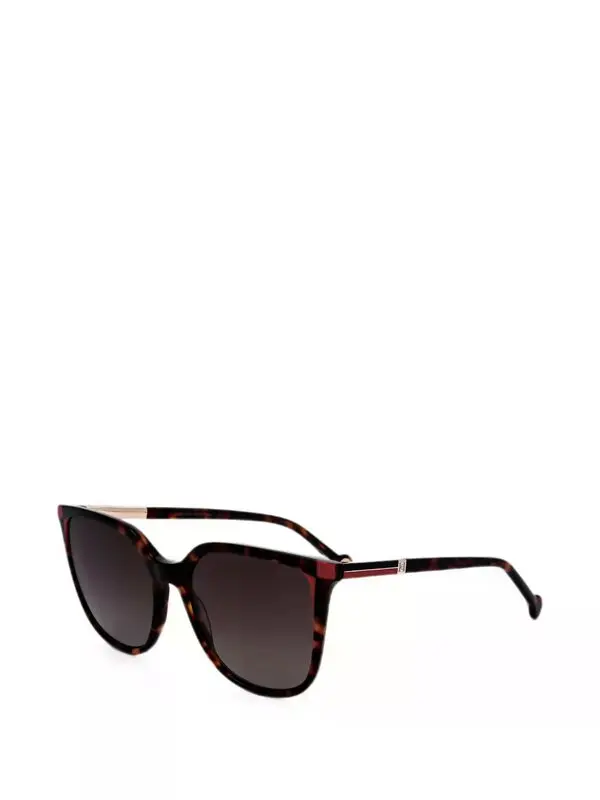 Carolina Herrera Tortoiseshell-effect Square-frame Sunglasses