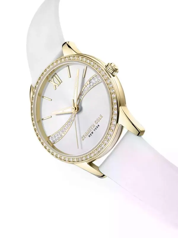 KENNETH COLE Classic Crystal-embellished 36mm Watch