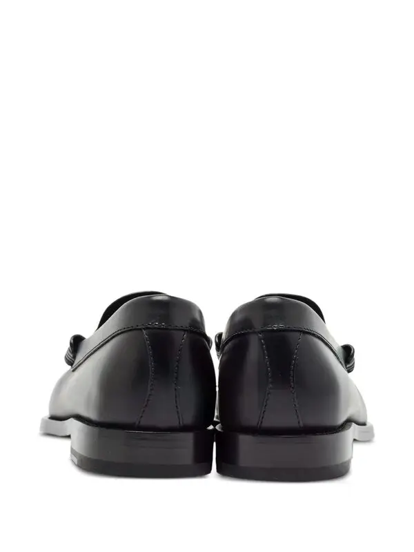 Celine Slip-on Leather Loafers With Penny Strap