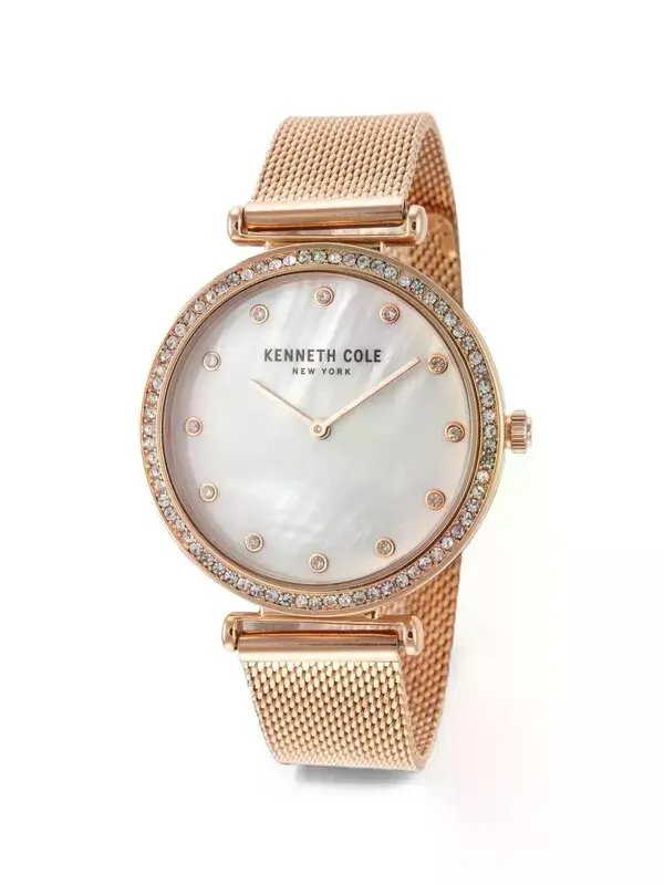 KENNETH COLE Crystal-embellished Mesh-bracelet 36mm Watch