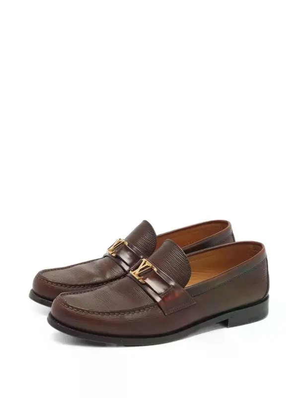 LOUIS VUITTON Major Leather Loafers