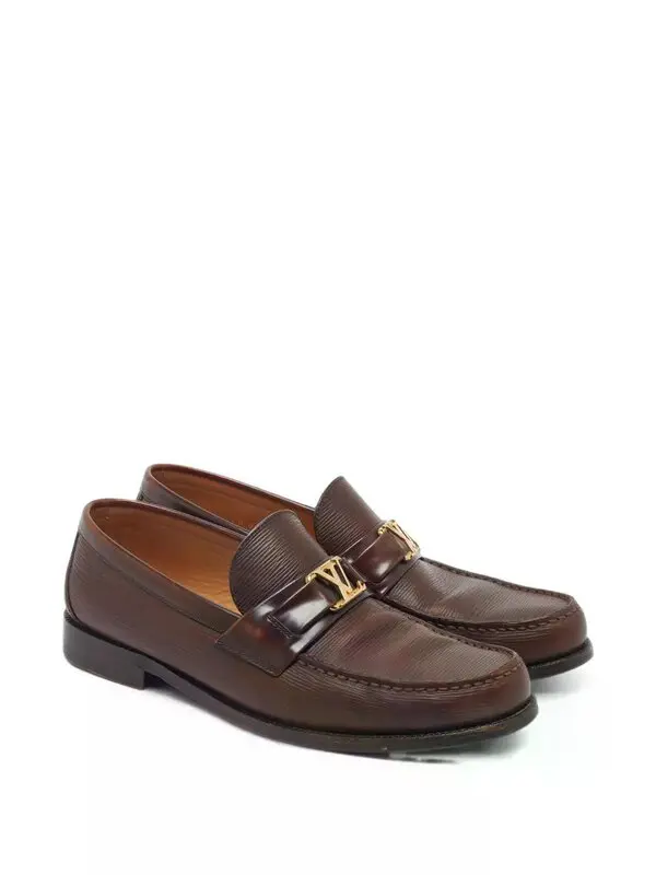 LOUIS VUITTON Major Leather Loafers