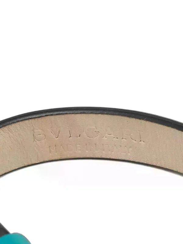 BVLGARI Serpenti Forever Chain-motif Leather Bracelet