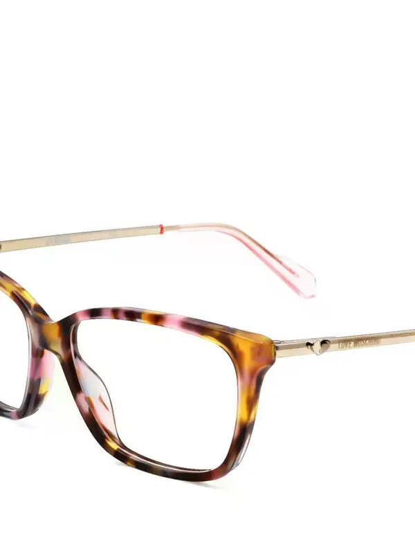 Moschino Tortoiseshell-effect Cat-eye Glasses