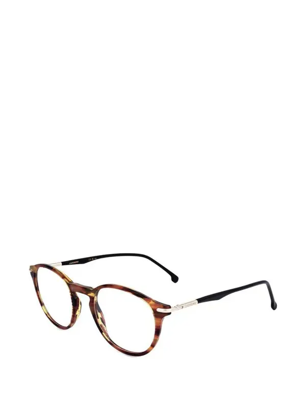 Carrera Eyewear Round Frame Eyeglasses With Tortoiseshell Pattern
