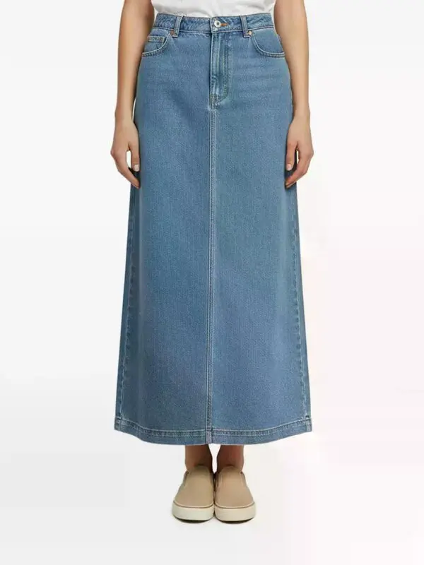 Magda Butrym High-slit Maxi Skirt - Blue