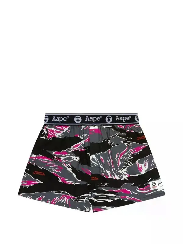 AAPE BY *A BATHING APE Moonface Camouflage-print Boxers