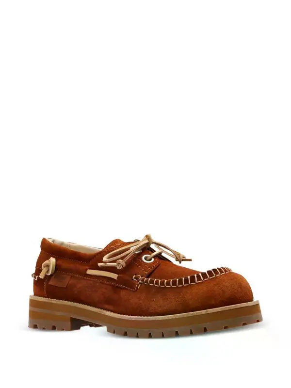 Moschino Suede Boat Loafers