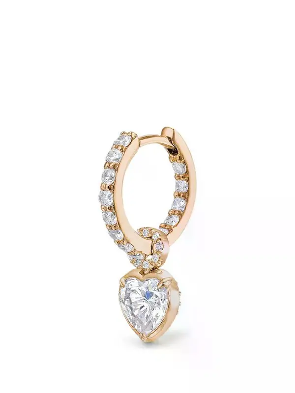 ANABELA CHAN Petite Heart Lab-grown Diamond Earrings