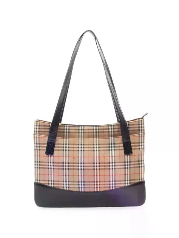 Burberry 2000-2017 Haymarket Check Canvas Tote Bag