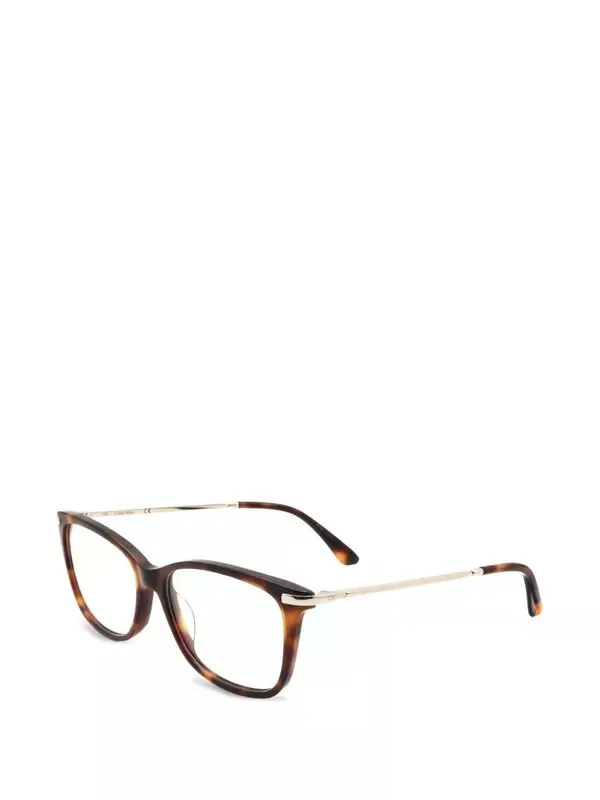 Calvin Klein Tortoiseshell-effect Square-frame Eyeglasses - Brown