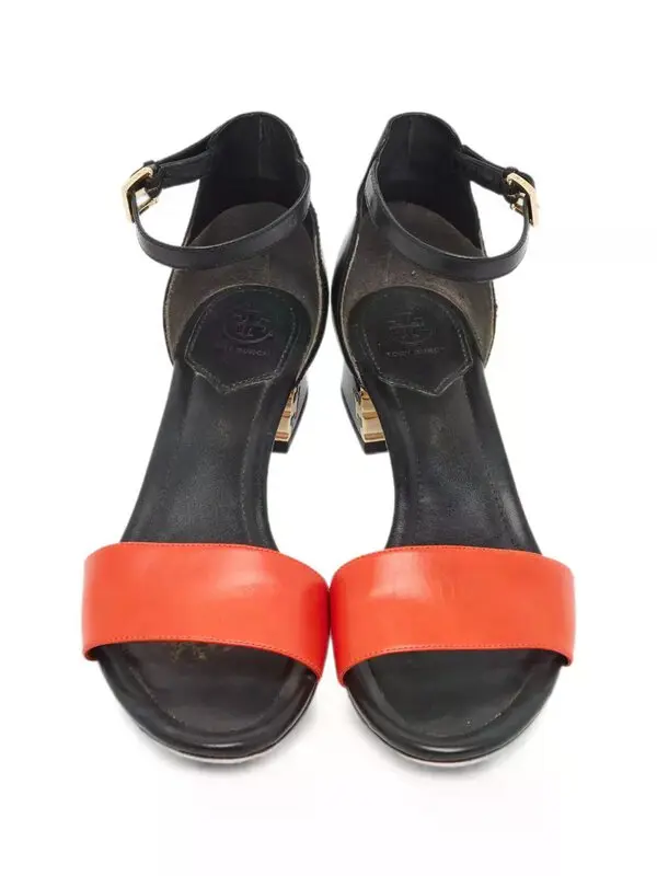Carolina Herrera Leather Ankle-strap Block-heel Sandals