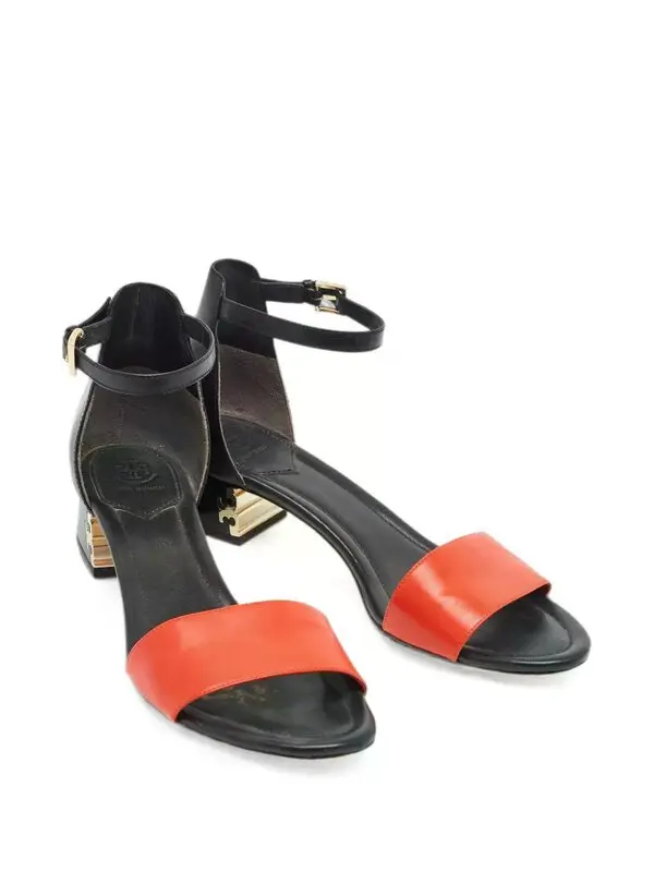 Carolina Herrera Leather Ankle-strap Block-heel Sandals