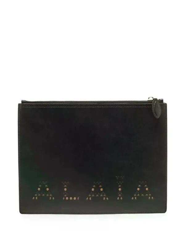 Alaïa Laser-cut Leather Clutch Bag