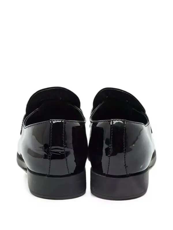Prada Triangle Patent Leather Loafers