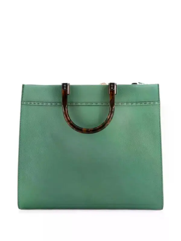 Fendi Sunshine Shopper Leather Medium Tote Bag