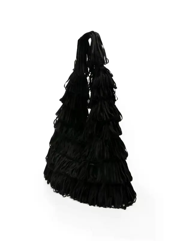 LA MILANESA Fringe-trimmed Clutch Bag