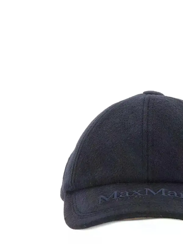 Max Mara Lancia Logo-embroidered Cashmere Baseball Cap