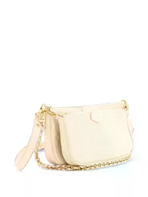 LOUIS VUITTON Multi Pochette Accessoires Monogram Empreinte Giant Crossbody Bag - Neutrals