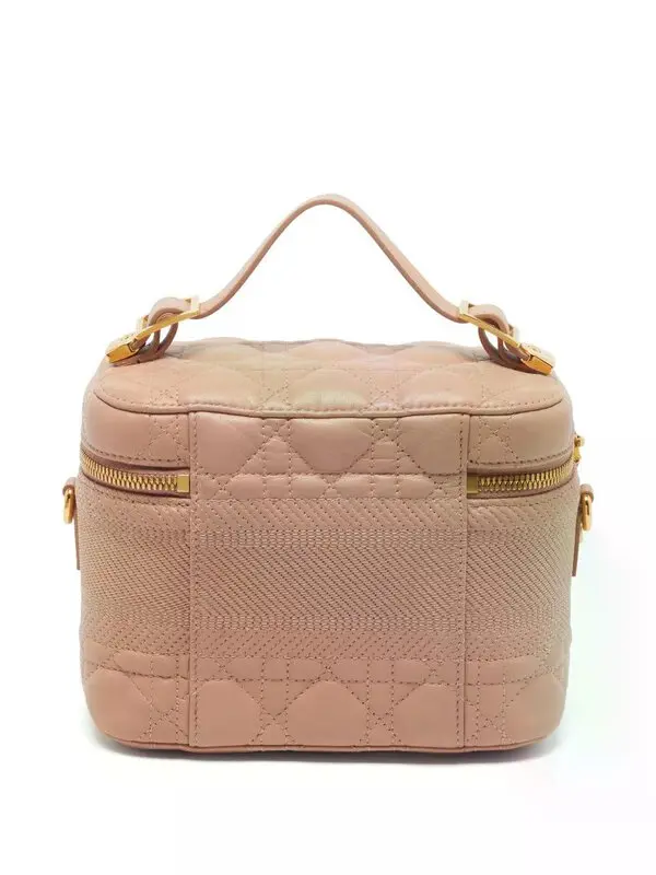 Dior 2020 Small Diortravel Cannage Makeup Bag