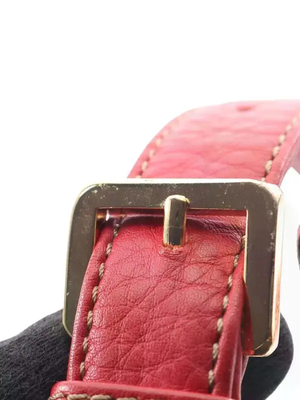 Loewe Nappa Anagram Flap Crossbody Bag - Red