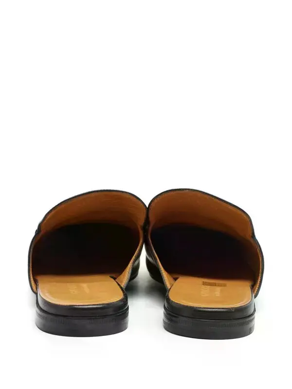 Gucci Princetown Flat Mules With Tiger Embroidery And Horsebit Detail