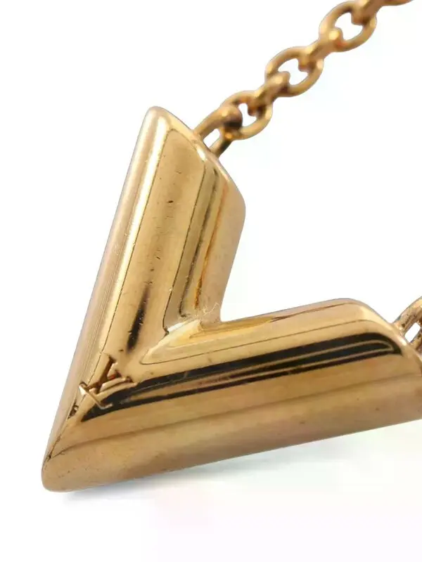 LOUIS VUITTON 2020 Plated Essential V Necklace Costume Necklace