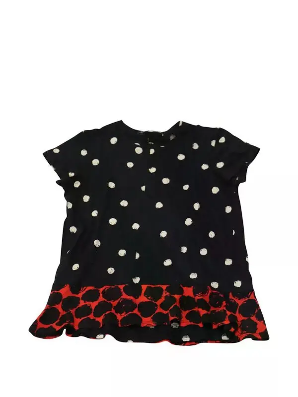 Proenza Schouler Polka Dot-print Cotton T-shirt - Black