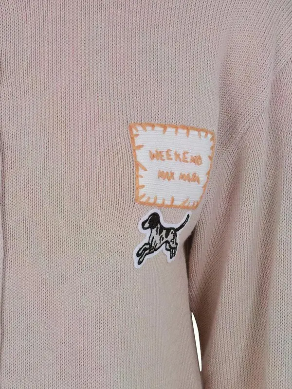 Max Mara Floral-intarsia Embroidered Cardigan - Neutrals