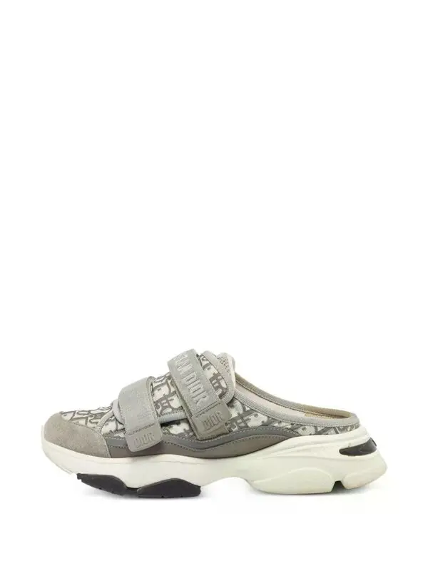 Dior D-wander Monogram Mules - Grey