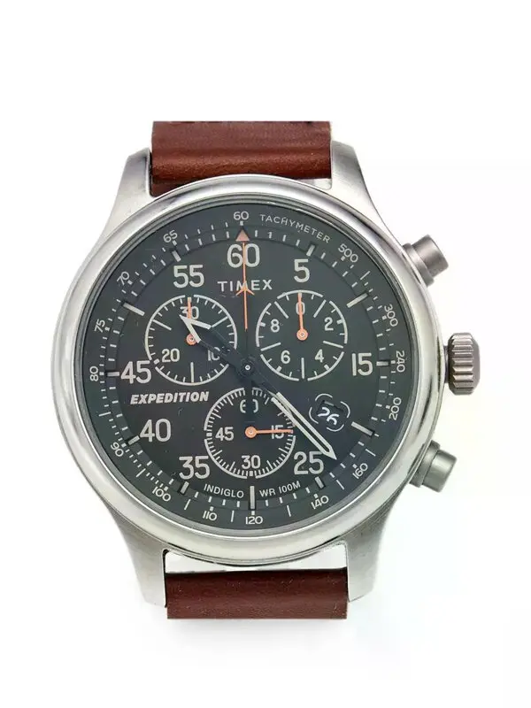 TIMEX Expedition Indiglo 43mm Chronograph Watch - Grey