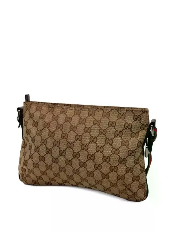 Gucci Gg Canvas Web Crossbody Bag - Neutrals