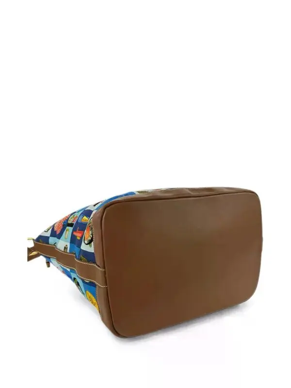 Gucci 1990-2000 Printed Canvas Shoulder Bag
