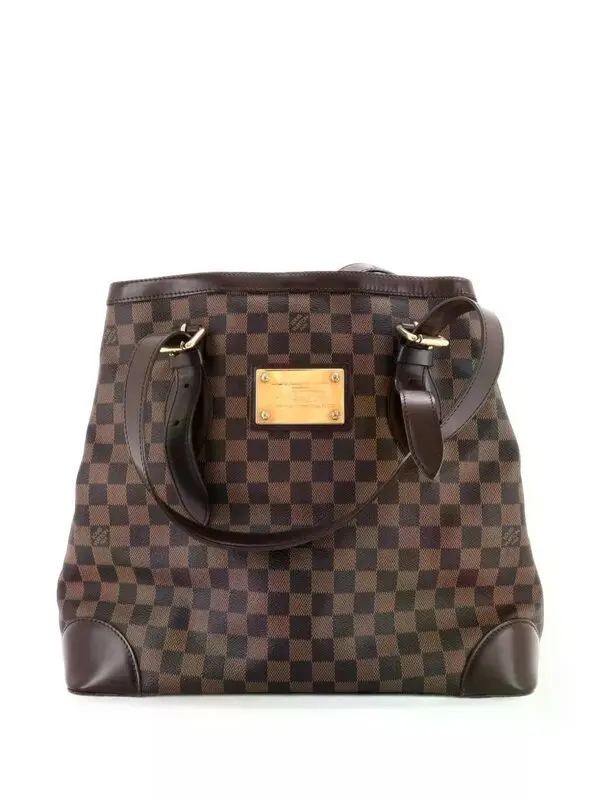 LOUIS VUITTON Hampstead Handbag Damier Gm Tote Bag - Brown