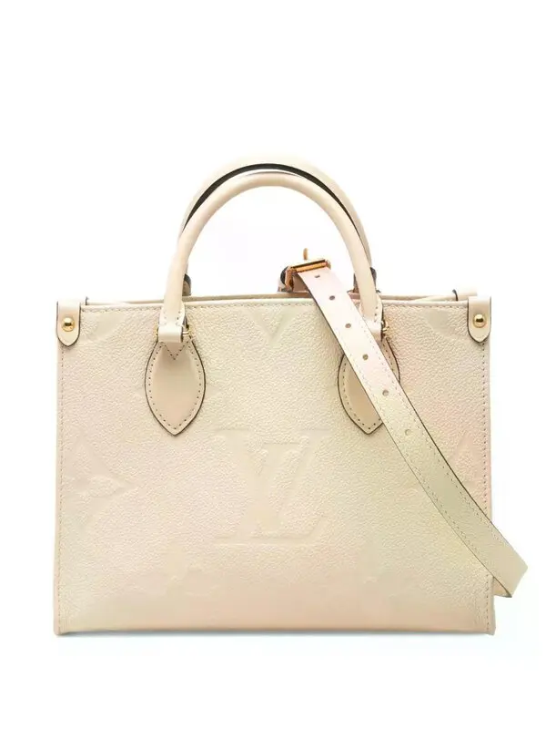 LOUIS VUITTON 2021-2026 Monogram Empreinte Onthego Pm Satchel - Neutrals