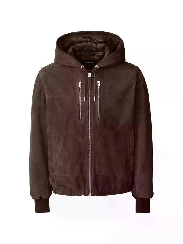 Mackage Sylas Suede Hooded Jacket