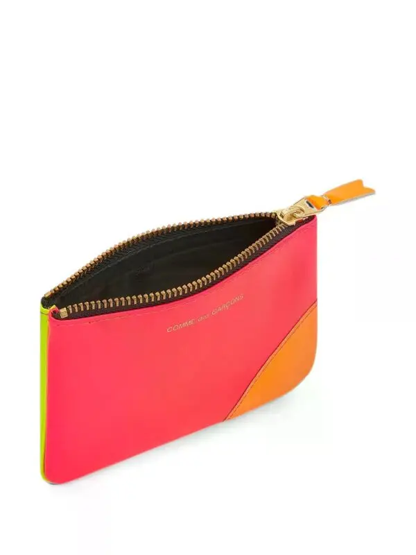 Comme Des Garçons Super Fluo Group Logo-print Wallet