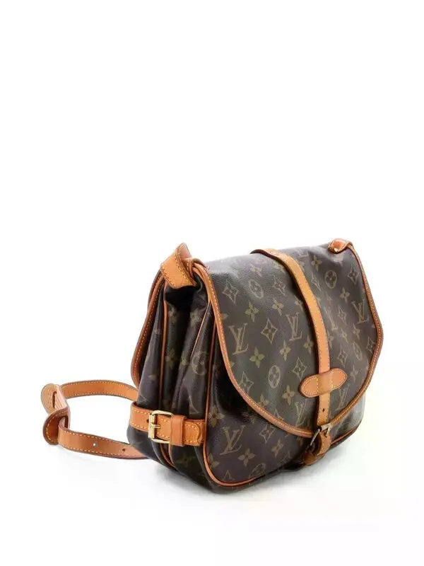 LOUIS VUITTON Saumur Handbag Monogram Canvas 30 Crossbody Bag