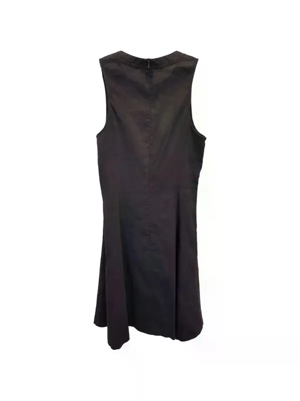 Theory Sleeveless Sheath Dress With Round Neck And Rear Zip Fastening