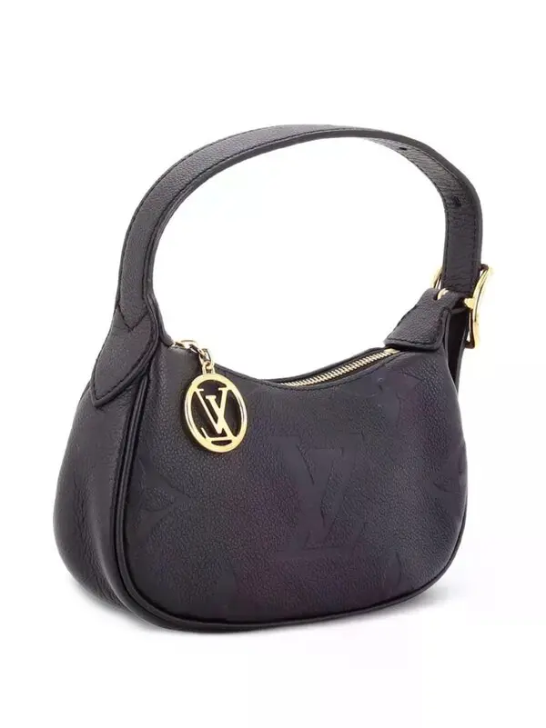 LOUIS VUITTON Monogram Empreinte Giant Mini Hobo Bag - Black