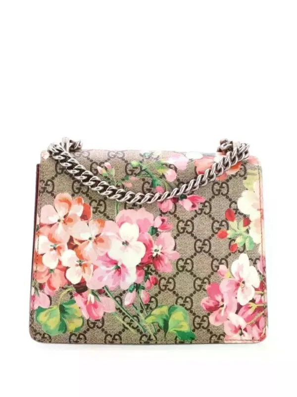 Gucci Blooms Print Gg Coated Canvas Mini Shoulder Bag