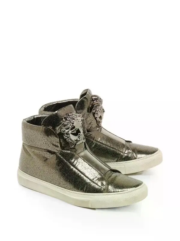 Versace Medusa High-top Sneakers - Grey