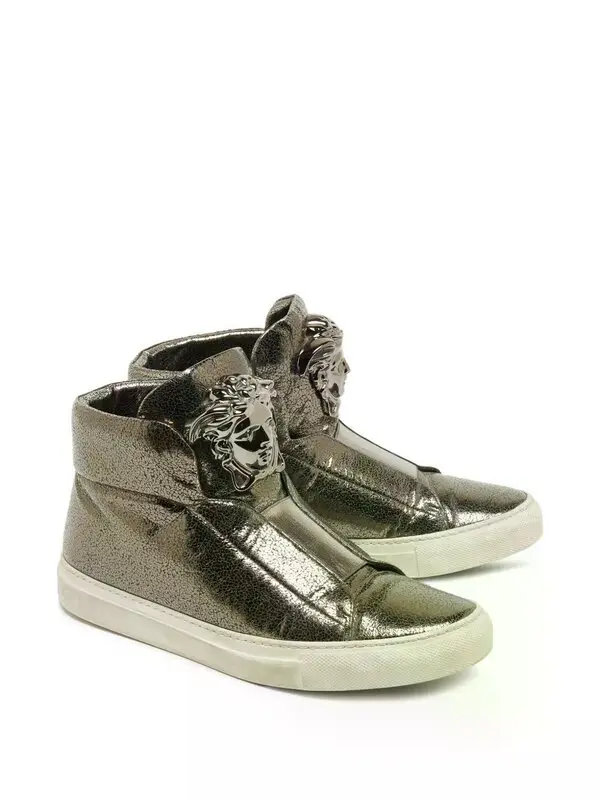 Versace Medusa High-top Sneakers - Grey