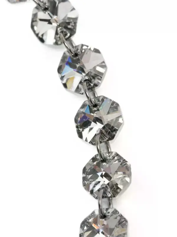 MARIA CALDERARA Tone Crystal Embellished Necklace - Silver
