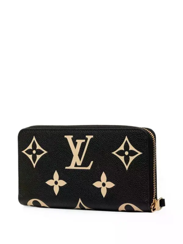LOUIS VUITTON 2010-2026 Bicolor Monogram Empreinte Giant Zippy Wallet Long Wallets